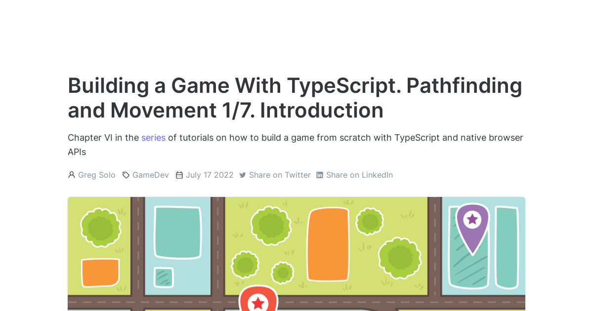 Building A Game With Typescript Pathfinding And Movement 17 Introduction Greg Solos Blog